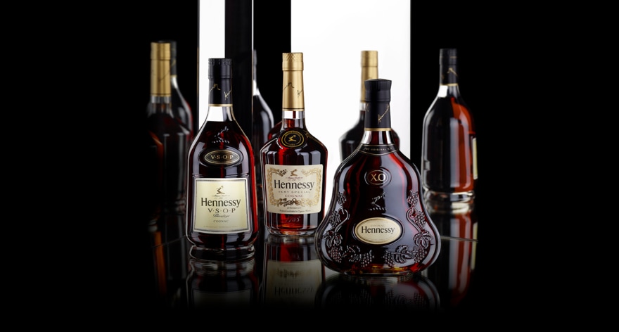 Finest cognac: Hennessy XO, Hennessy Paradis and other cognac bottles