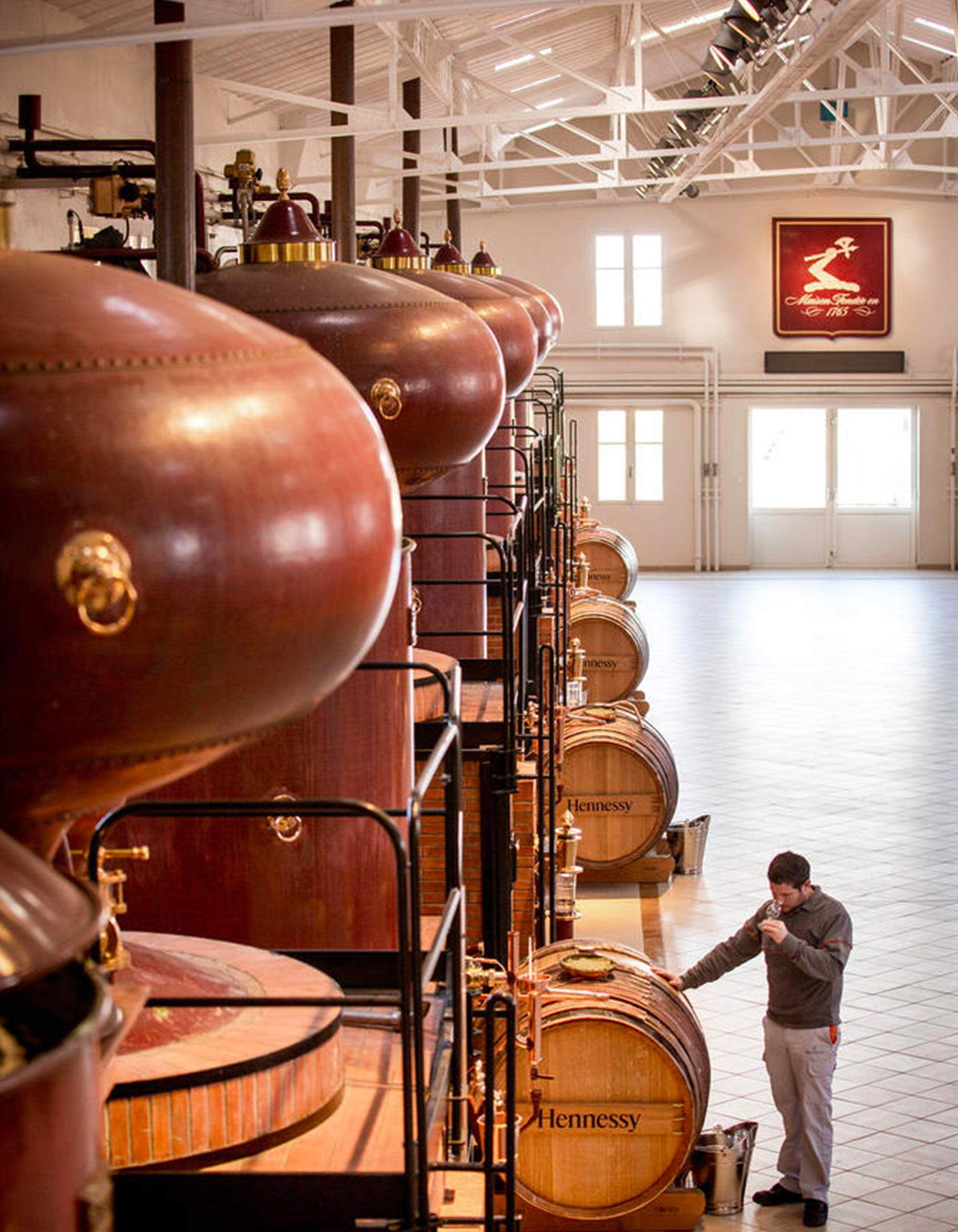 Cognac distillation process - Hennessy