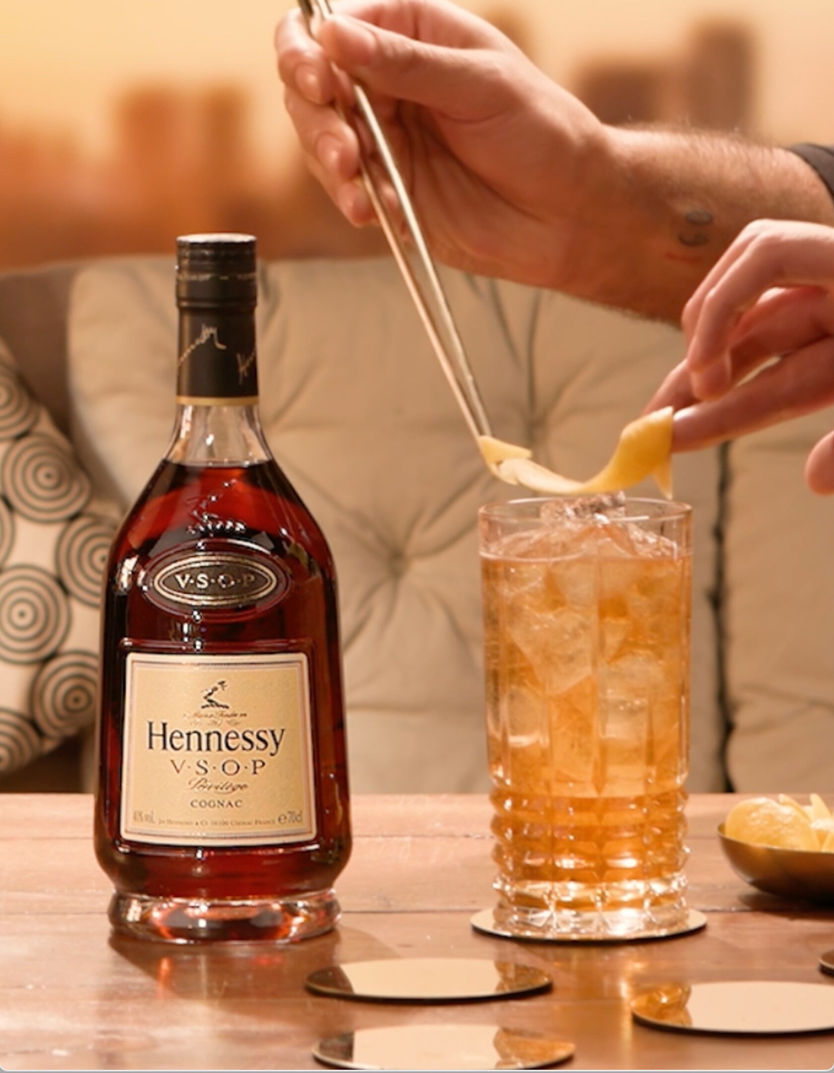 Hennessy cognac bottle labels and other living memories - Hennesy